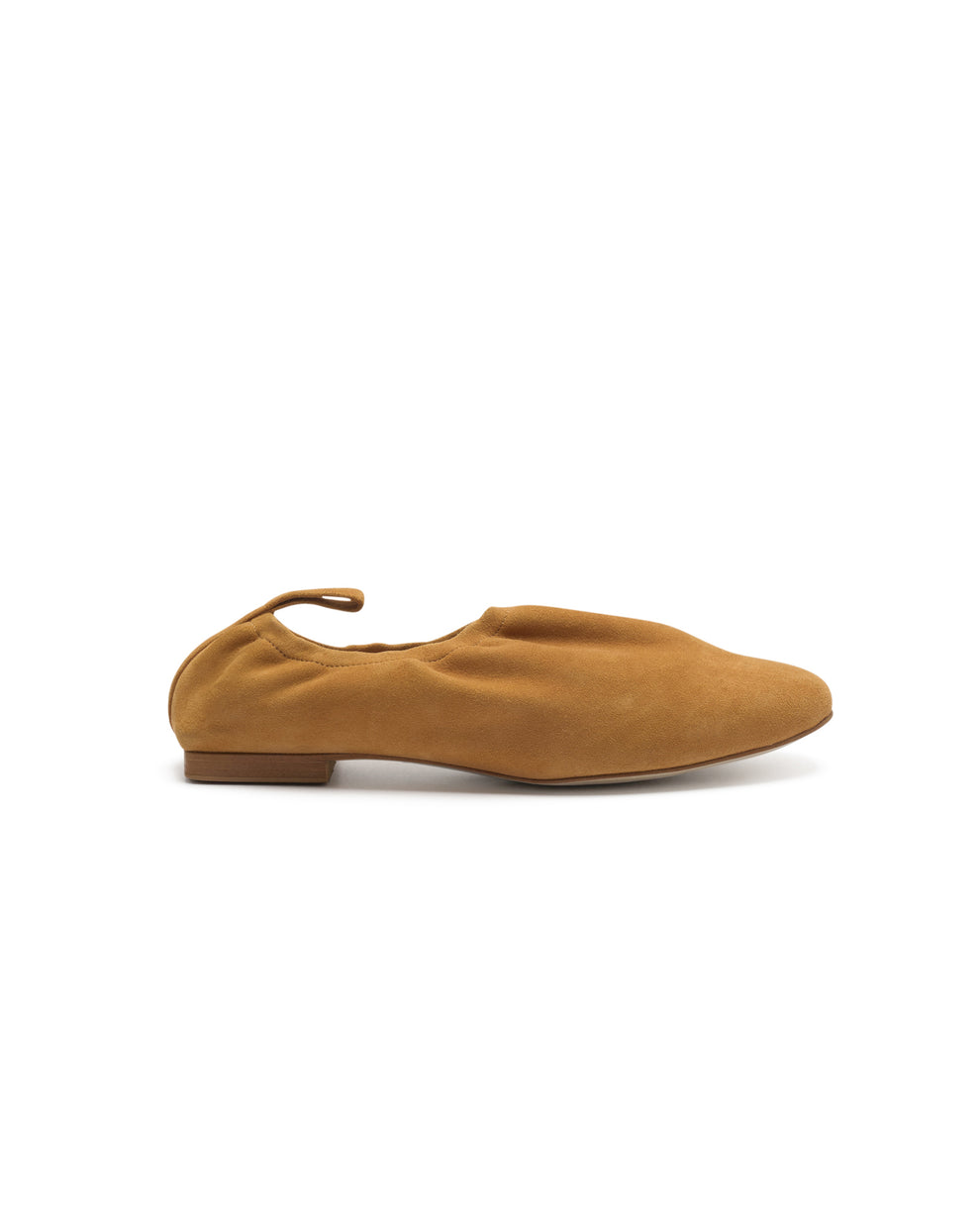 ELASTIC BALLET FLAT – umber-postpast