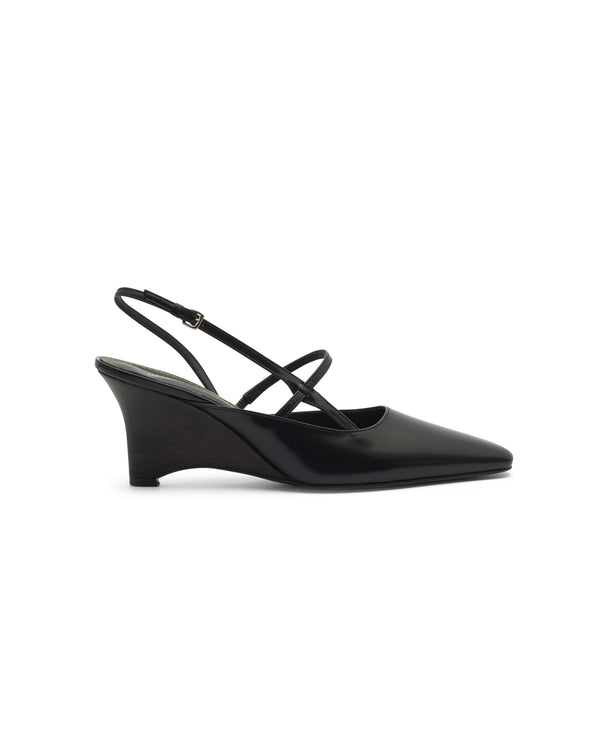 SLINGBACK WEDGE – umber-postpast